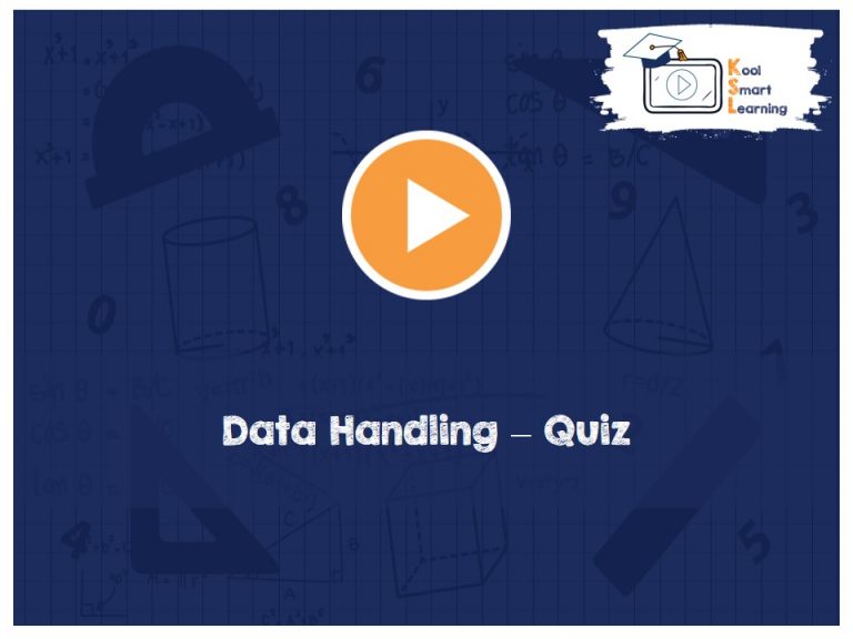 Data Handling - Quiz - KoolSmartLearning